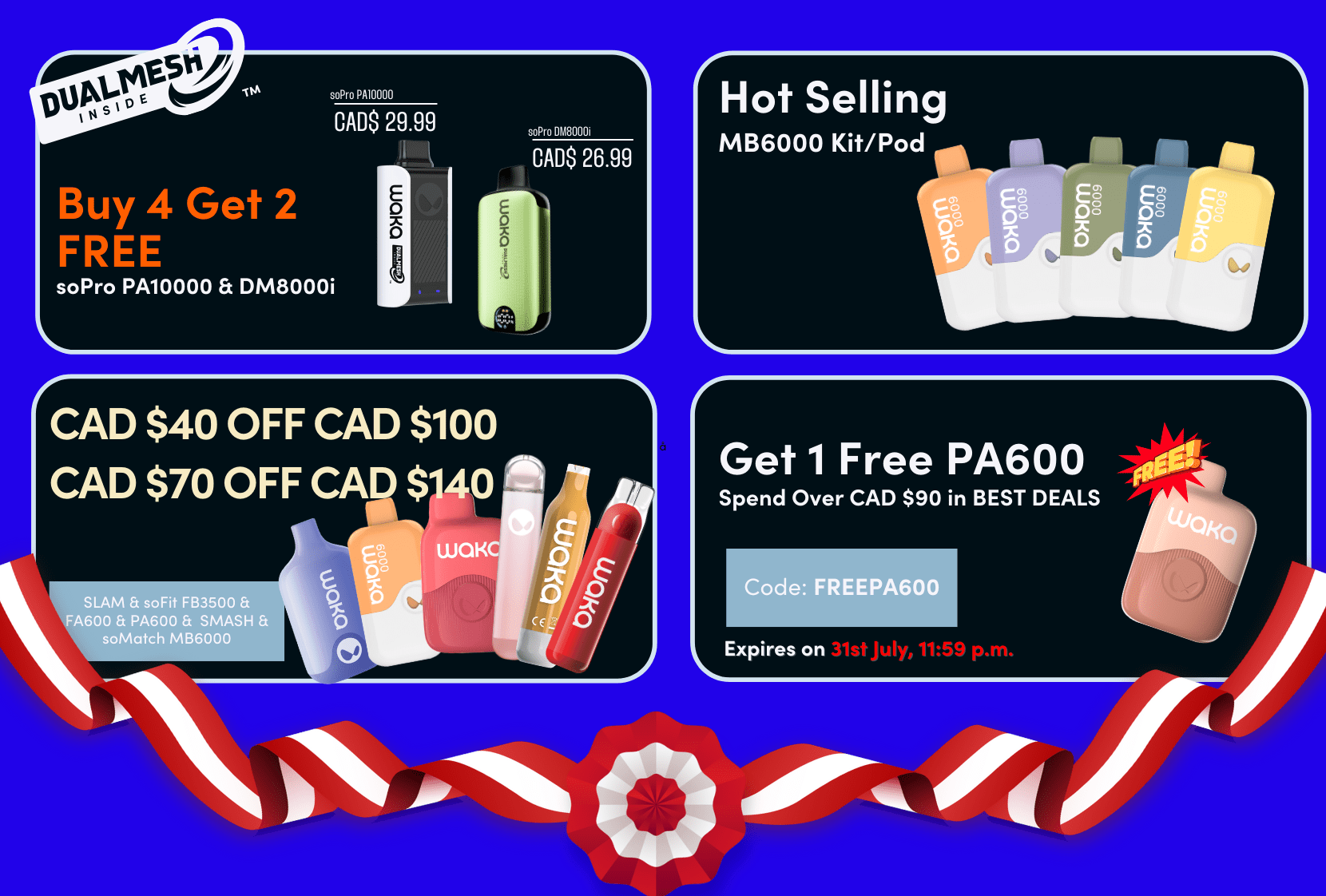 WAKA Disposable Vapes | WAKA Official Canada